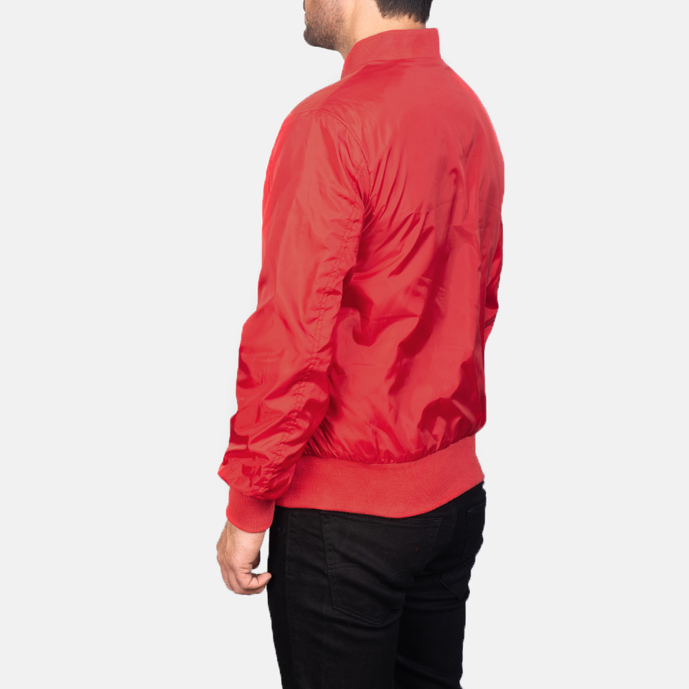 Men's Zack Red Bomber Jacket